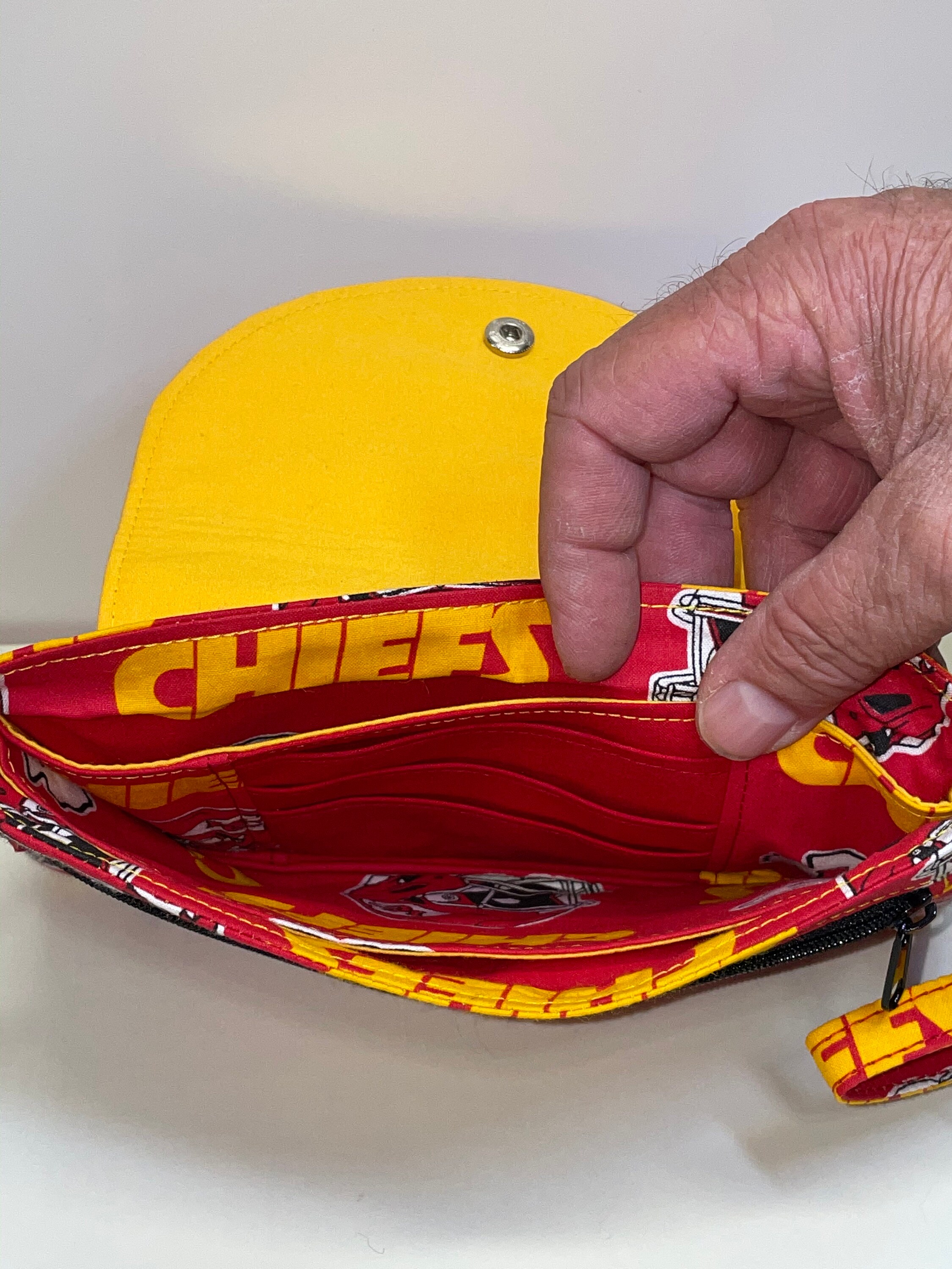 Kansas City Chiefs Handmade Crossbody Cellphone Purse W/strap - Etsy