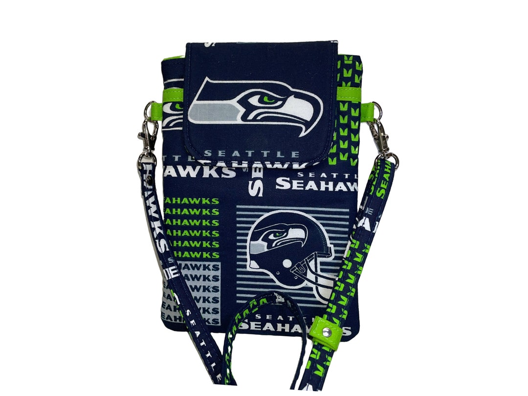 Seattle Seahawks Crossbody Handmade Cell Phone Purse W/strap - Etsy