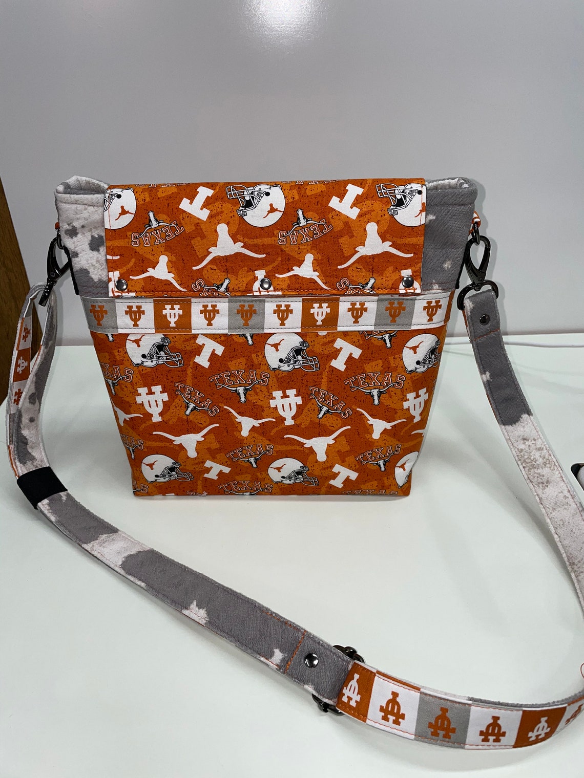 Texas Longhorns Handmade Crossbody Purse - Etsy