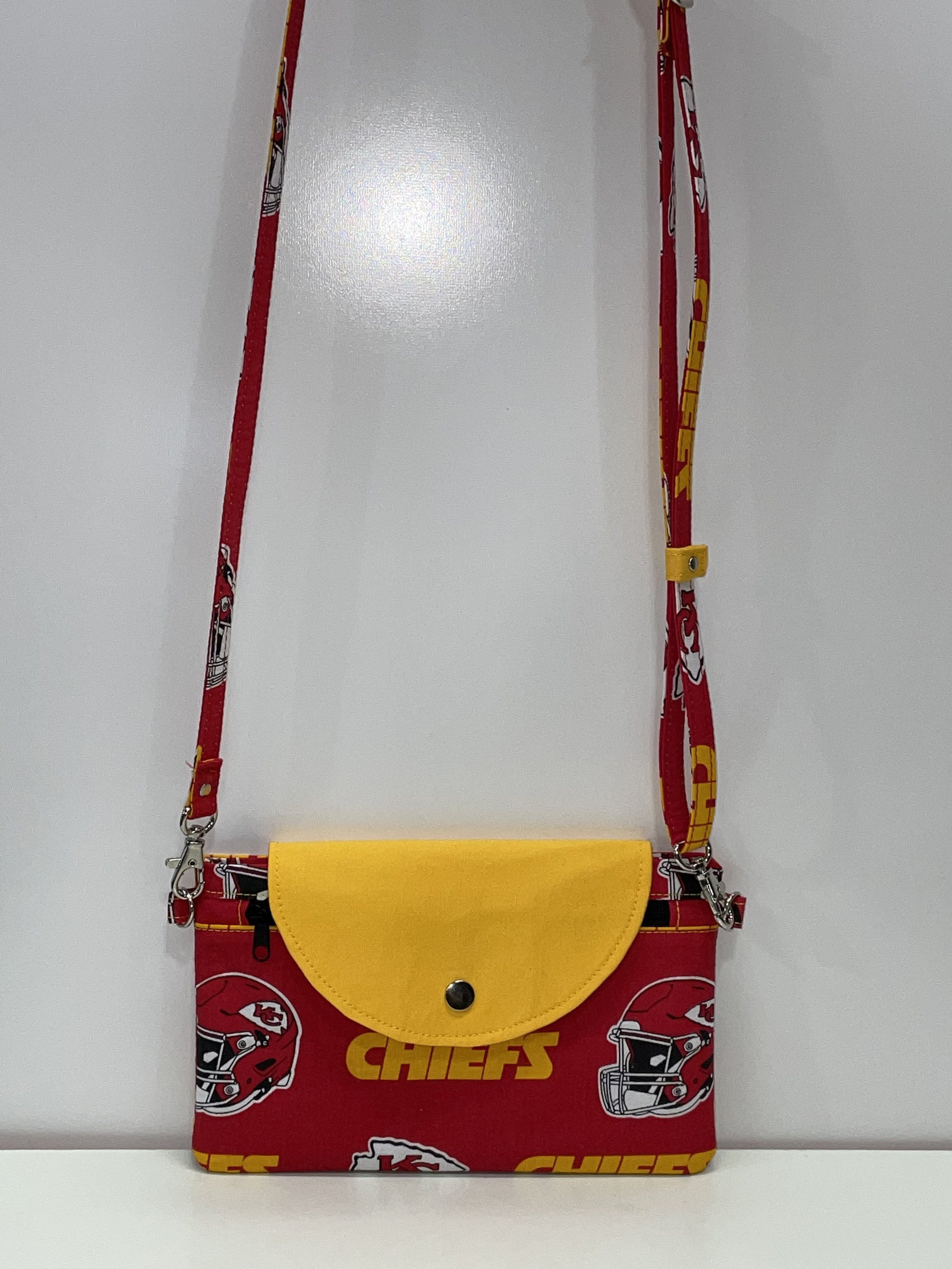 Kansas City Chiefs Handmade Crossbody Cellphone Purse W/strap - Etsy