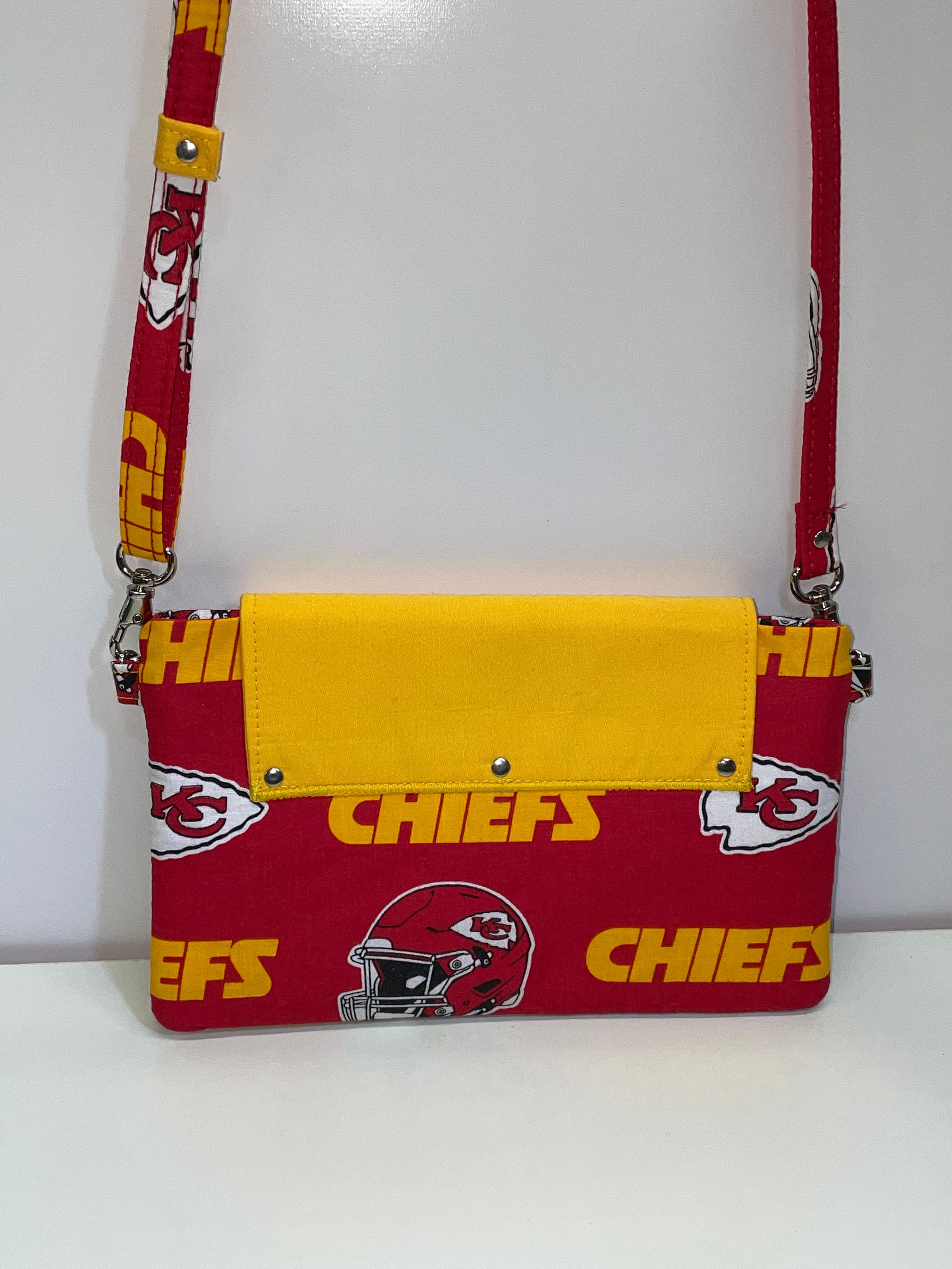 Kansas City Chiefs Handmade Crossbody Cellphone Purse W/strap - Etsy
