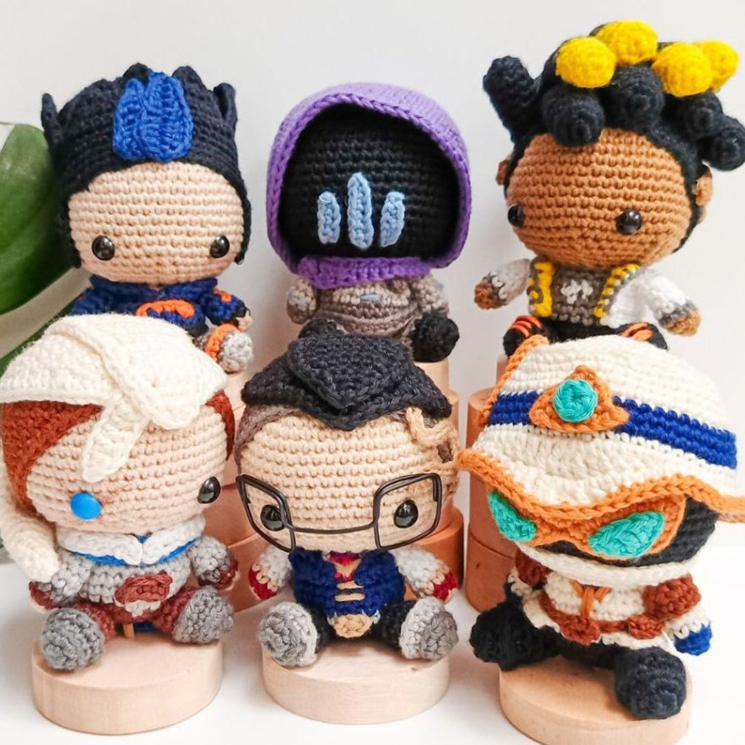 Valonrat Crochet Plush, Omen, Killjoy, Chamber, Sova, Reyna, Jett, Raze ...