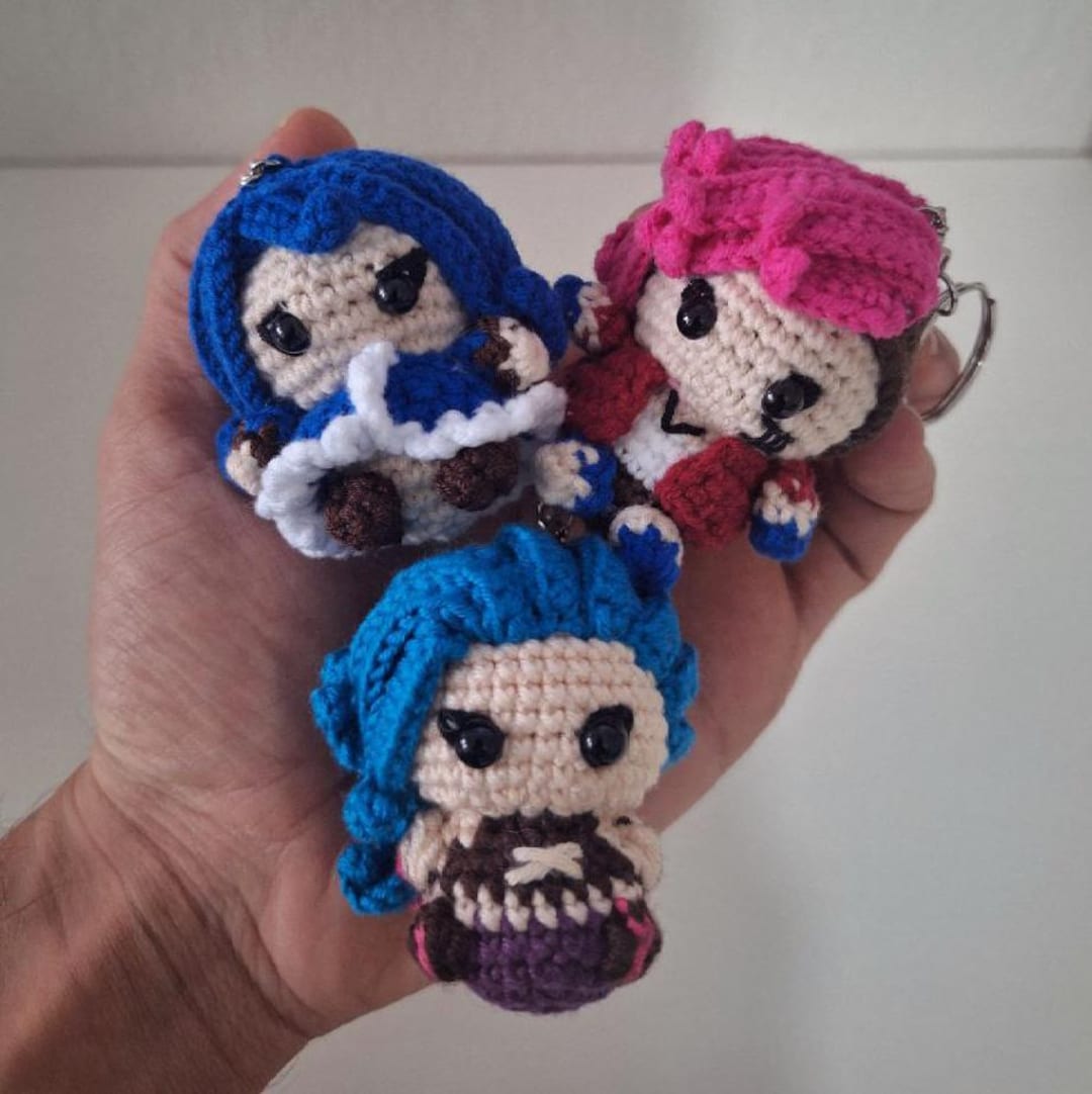 League of Legends Crochet Plush, Arcane, Vi, Jinx, Caitlyn - Etsy