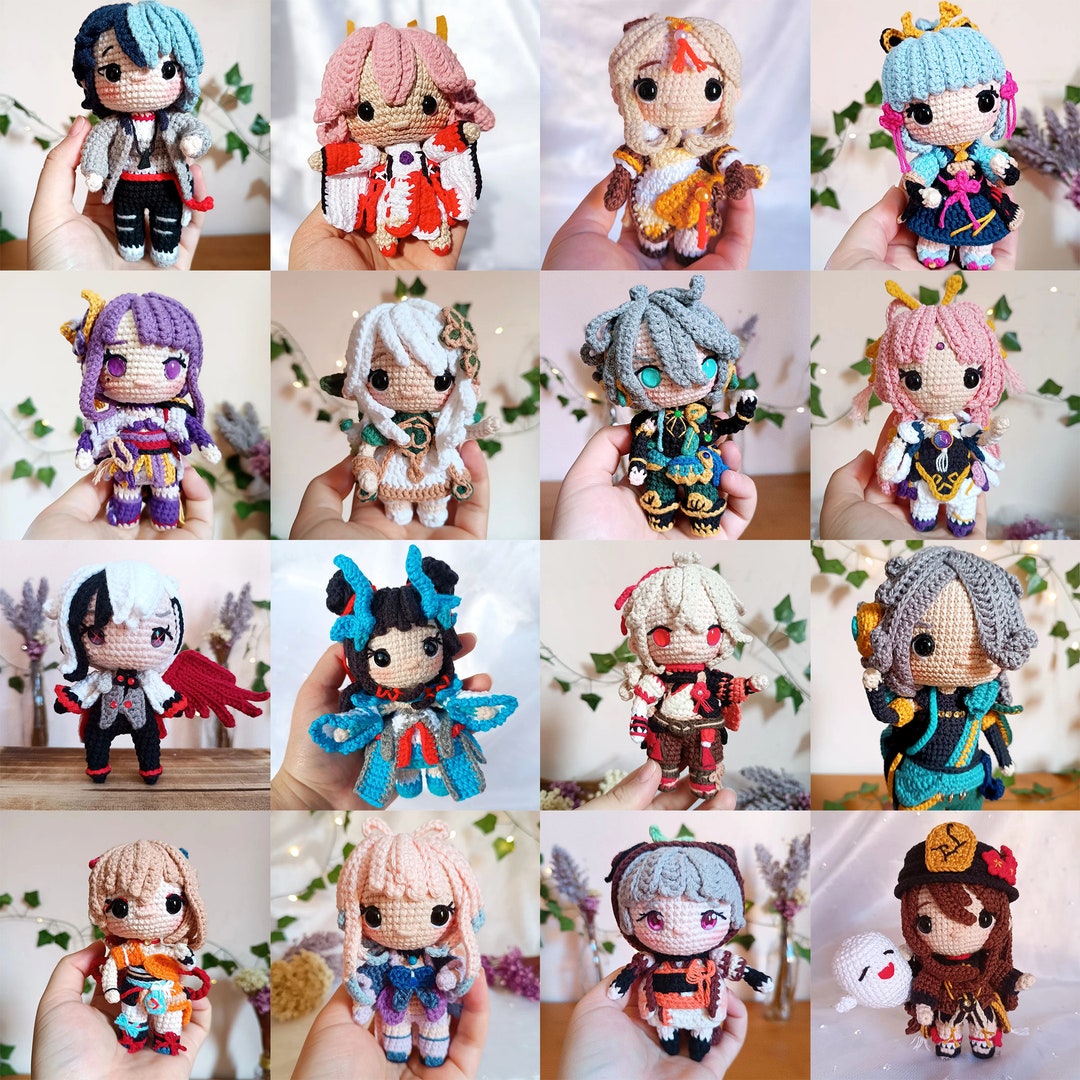 Genshin Impact Crochet Plush, Arlecchino, Columbina, Furina, Navia ...