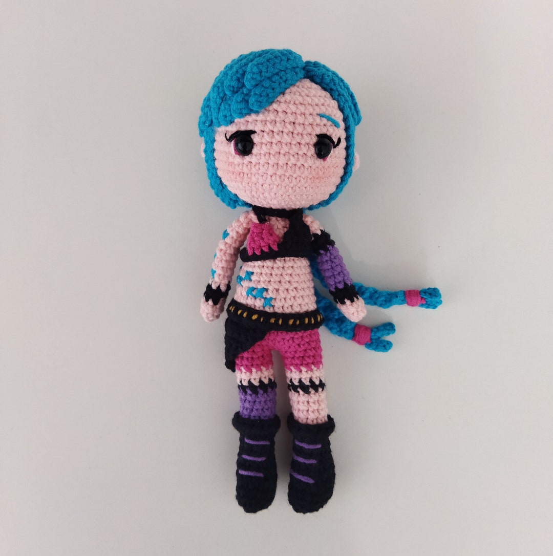 League of Legends Jinx Crochet Plush, Arcane Gift, Arcane Vi, Arcane ...