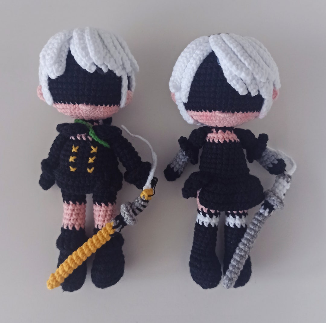 Nier Automata Crochet Plush, 2B, 9S, Nier Automata Figure - Etsy