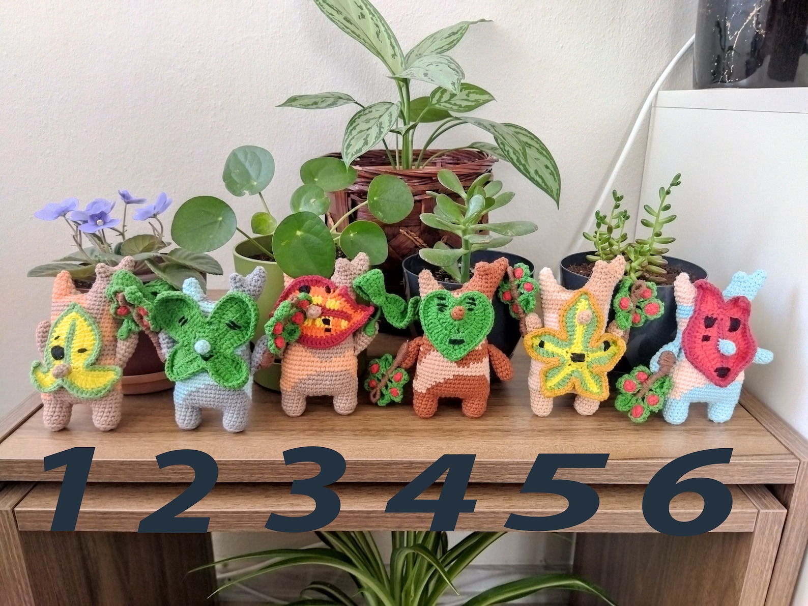 Legend Of Zelda Korok Crochet Plush Linder Makar Oakin Kula Maca