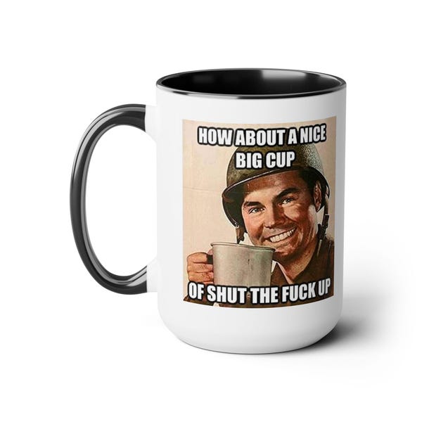 Shut the F up Mug - Etsy