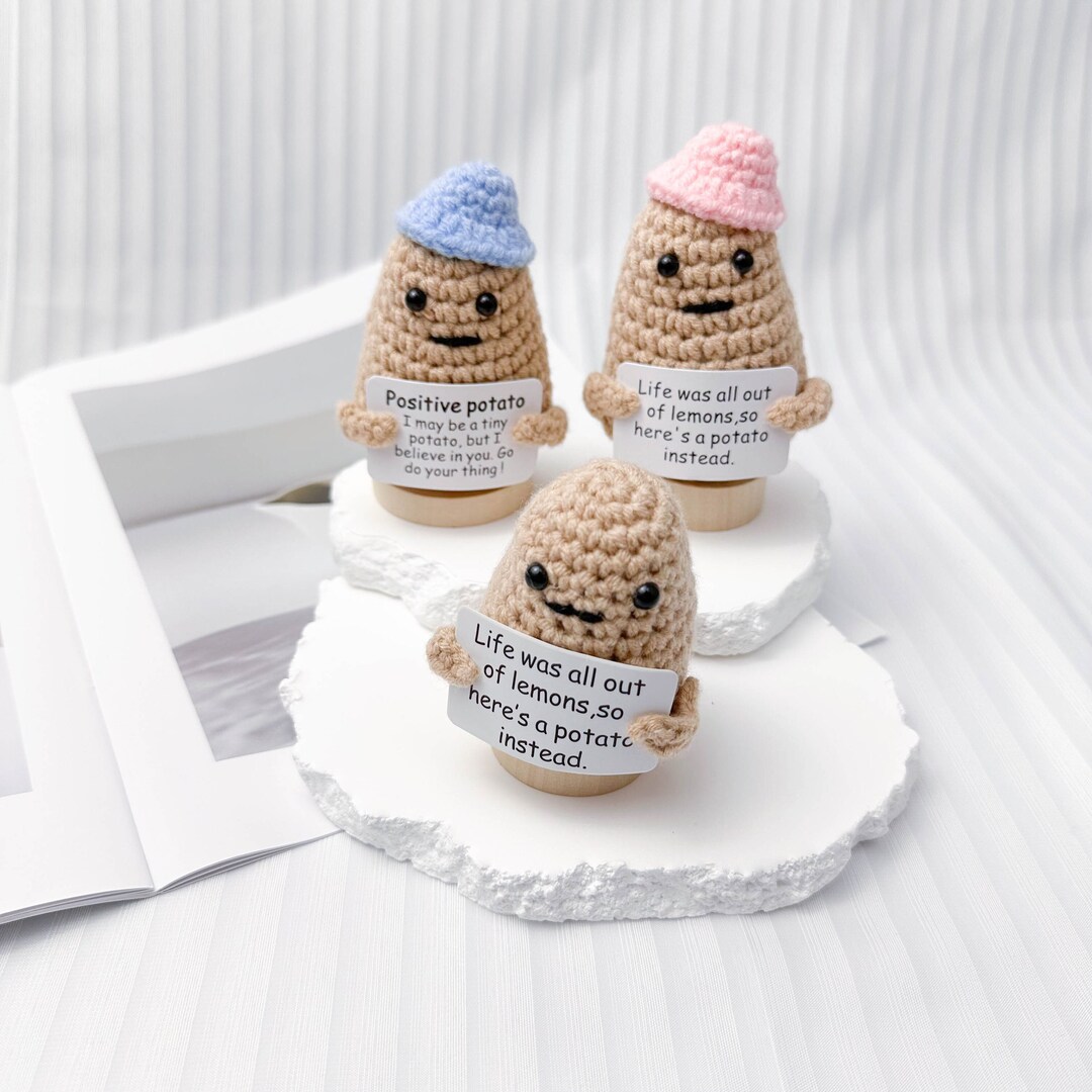 Crochet Positive Potato Family Collection Mental Health - Etsy