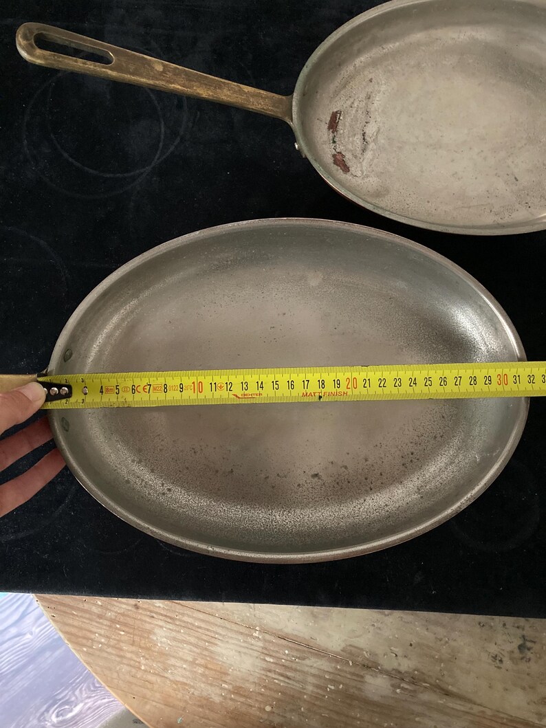 2 Vintage Copper Frying Pans by Tagus Portugal - Etsy