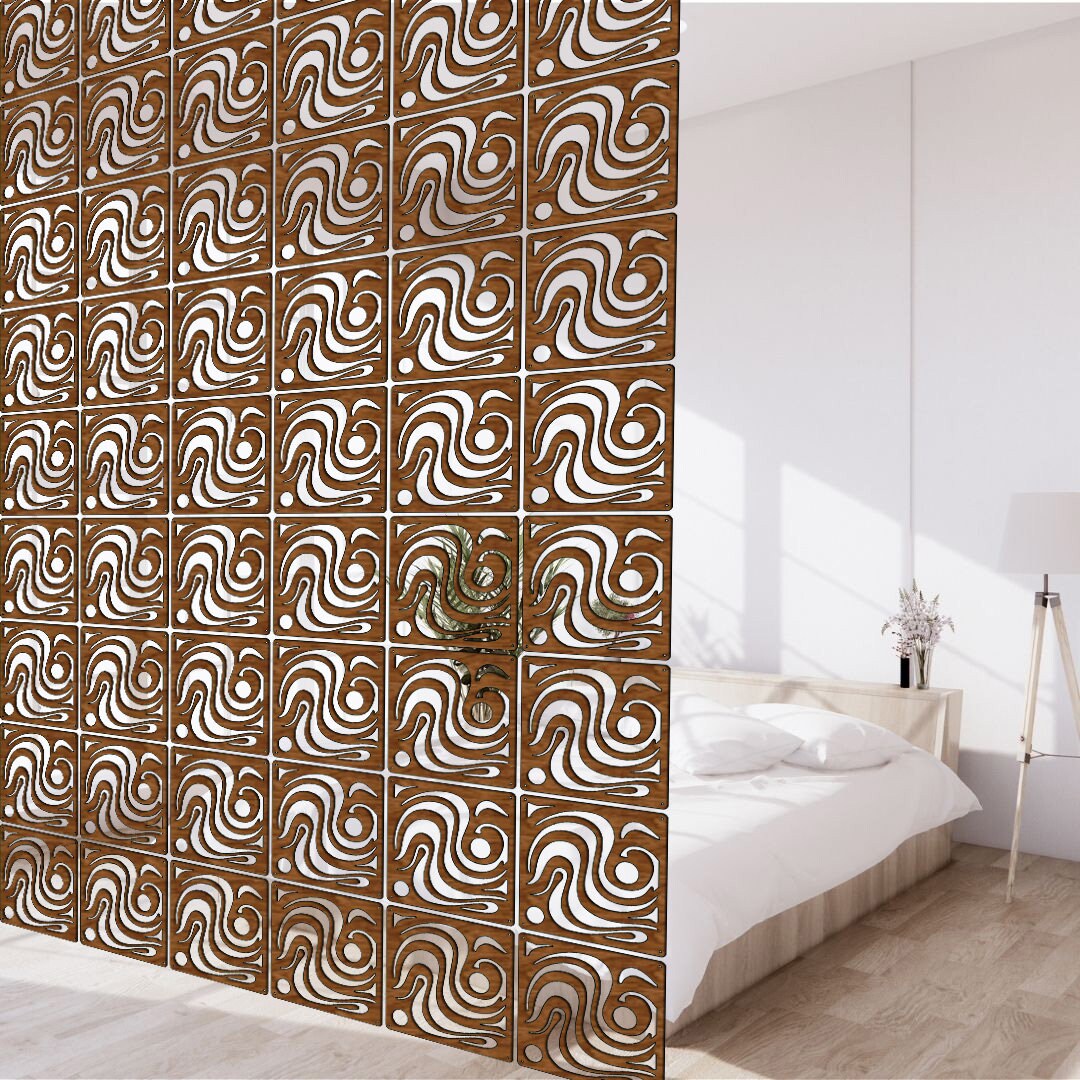 Wooden Room Dividers, Hanging Room Divider, Modern Room Partition ...