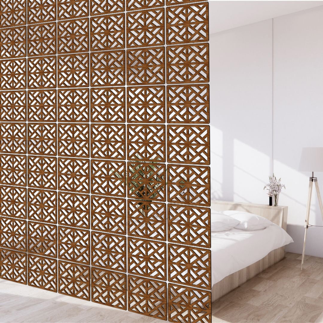 Handmade Wooden Room Divider Panels – Hanging Partition Wall for Living ...