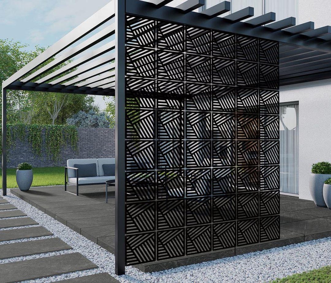 Privacy Garden Curtain, Outdoor Terrace Panels, External Dividing Wall ...