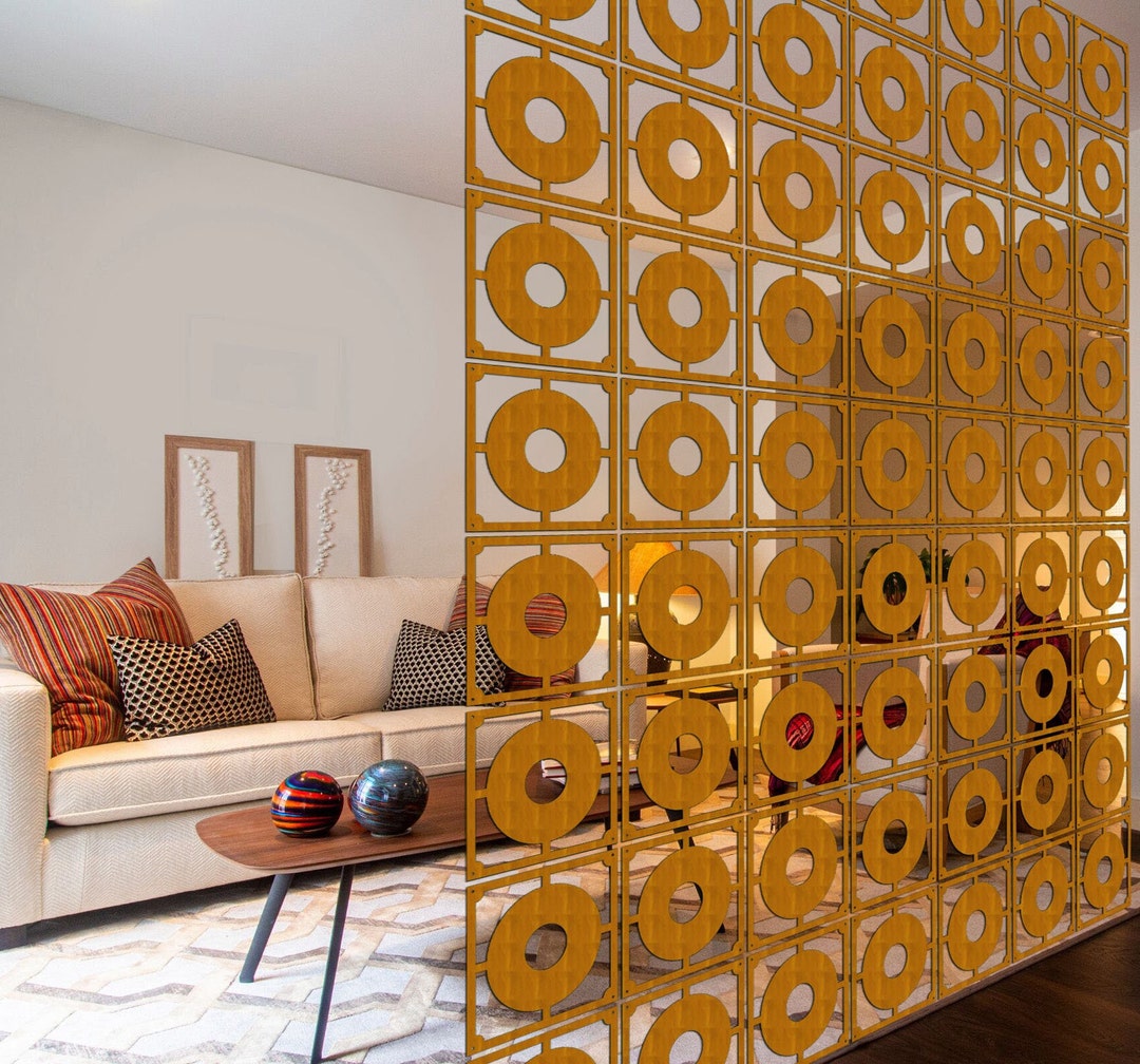 Hanging Room Divider, Hanging Dividing Panels, Wooden Tableau Curtain ...