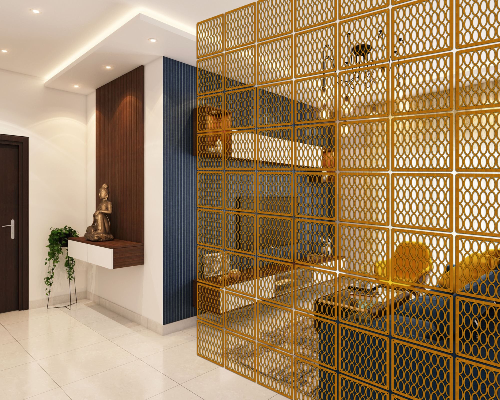 Hanging Room Divider, Dekorative Dividing Panels, Wooden Room Separator ...