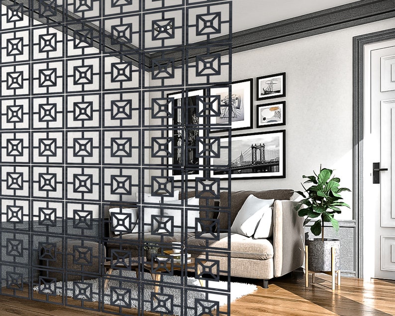 Hanging Room Divider, Minimalistic Room Dividers, Wooden Privacy Screen ...