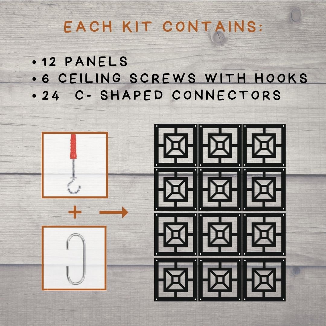 Hanging Room Divider, Hanging Dividing Panels, Wooden Tableau Curtain ...