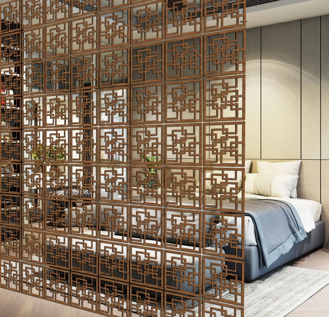Translucent Room Partition, Wooden Privacy Screen, Room Divider Panels ...