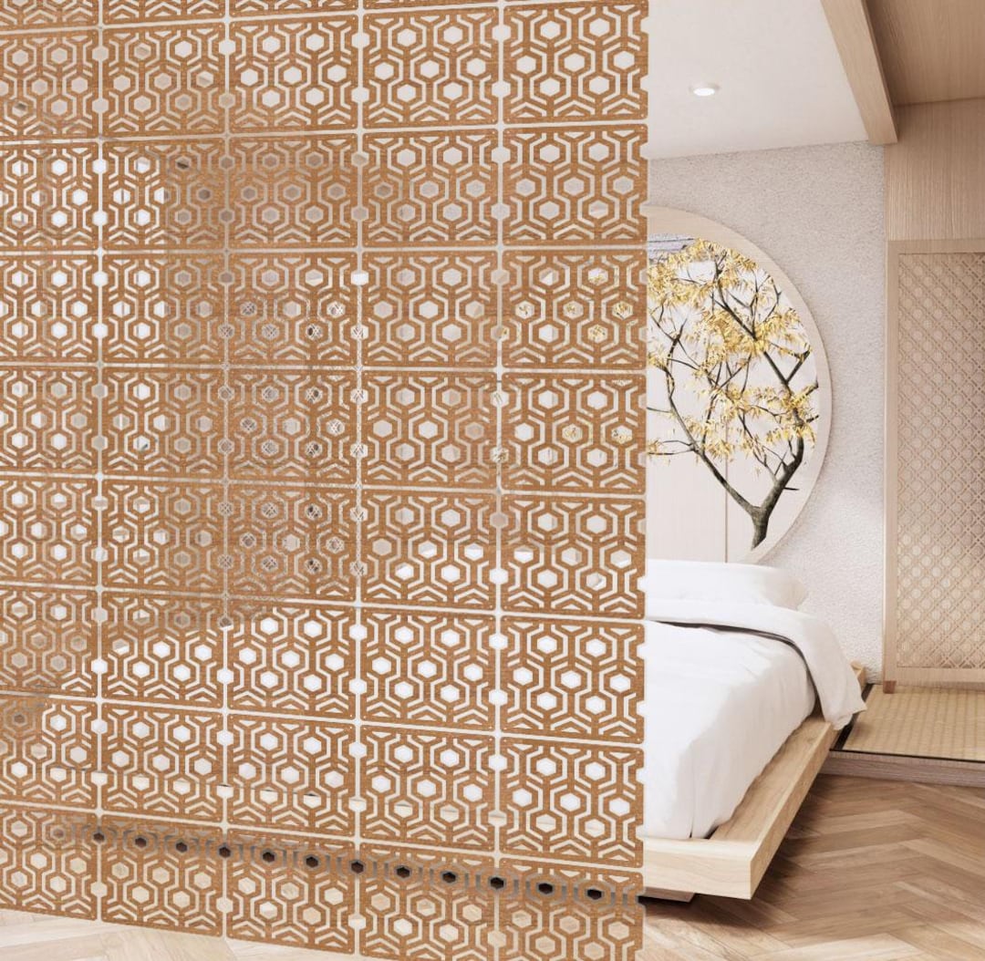 Suspended Room Dividers, Wooden Divider Panels, Hanging Dividing Wall ...