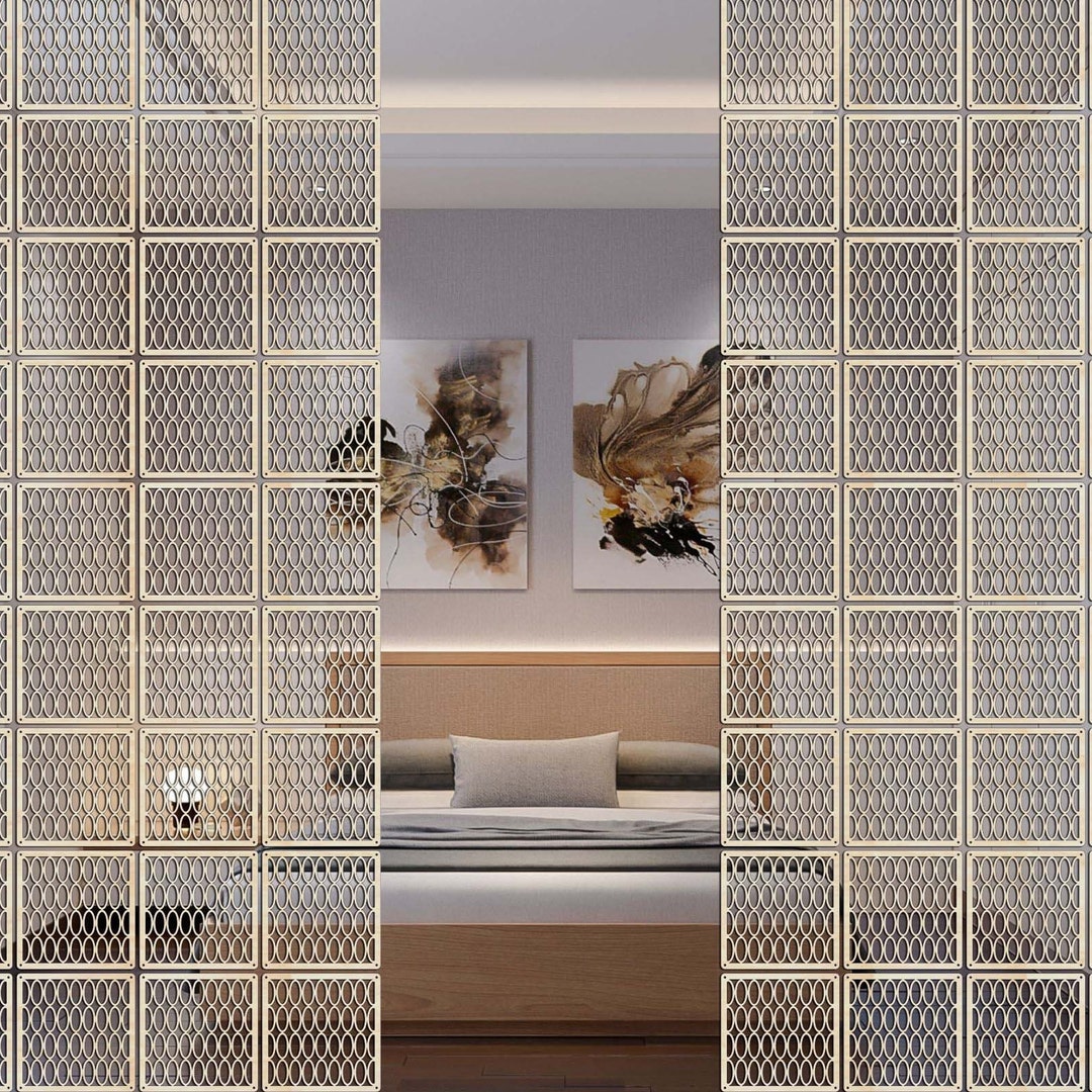 Hanging Room Divider, Dekorative Dividing Panels, Wooden Room Separator ...