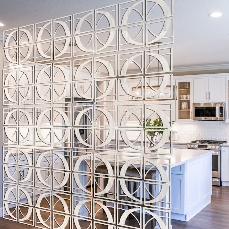 Wooden Room Divider, Room Divider Panels, Hanging Separationg Screen ...