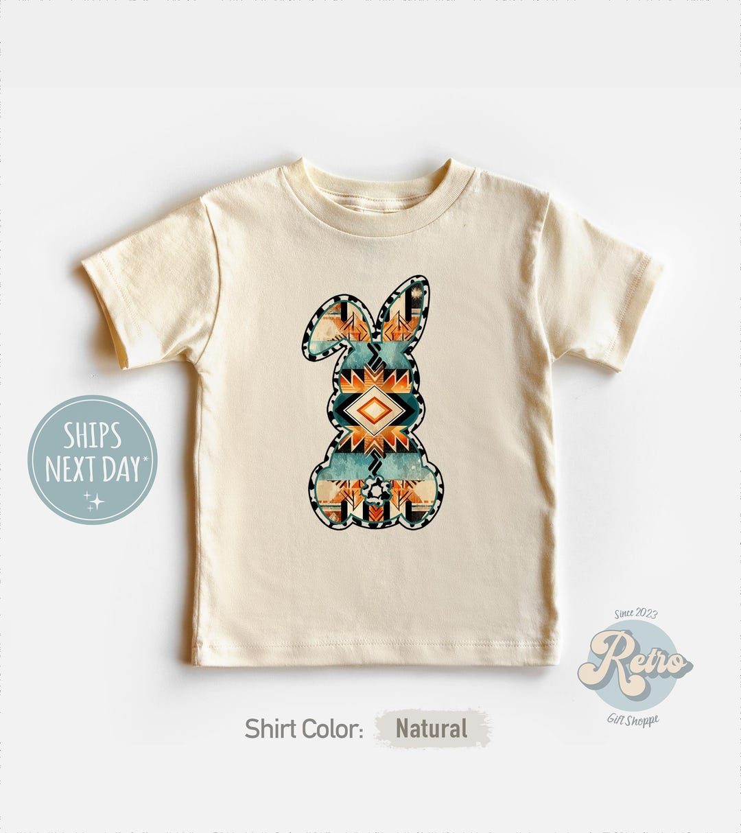 Easter Bunny Aztec Toddler Shirt Cute Artsy Easter Bunny Kids Tee ...