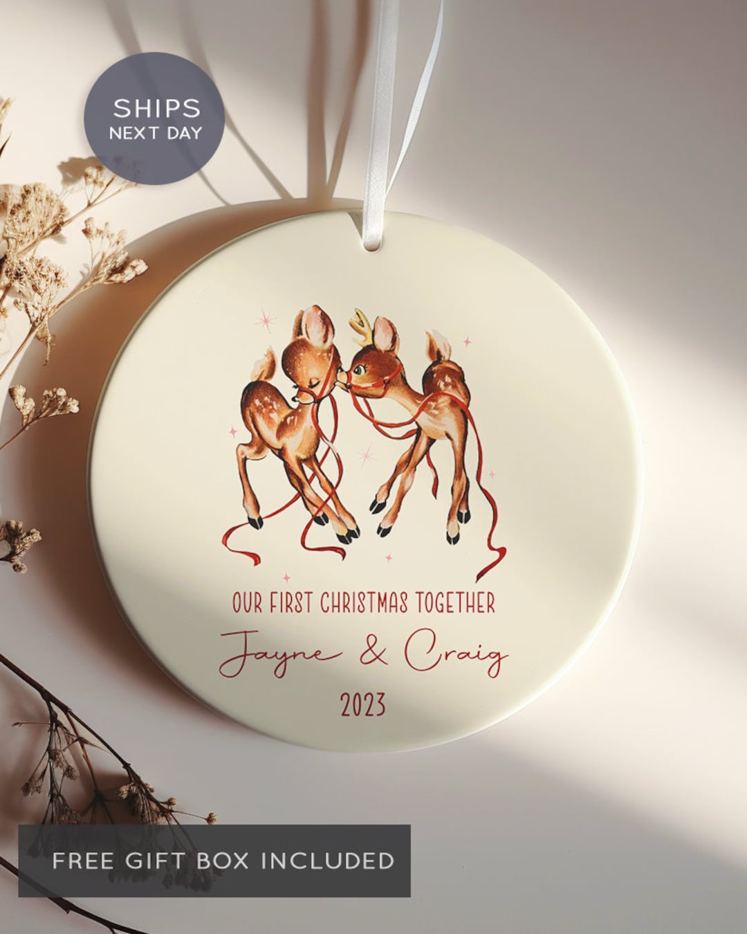 Couples Ornament - First Christmas Together Ornament 2025 - Etsy