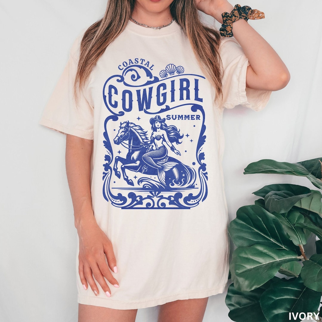 Mermaid Core Coastal Cowgirl Shirt Beachy Shirt Mermaidcore Clothing ...