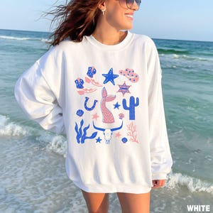 Mermaid Core Coastal Cowgirl Sweatshirt Ocean Inspired Style Beachy ...