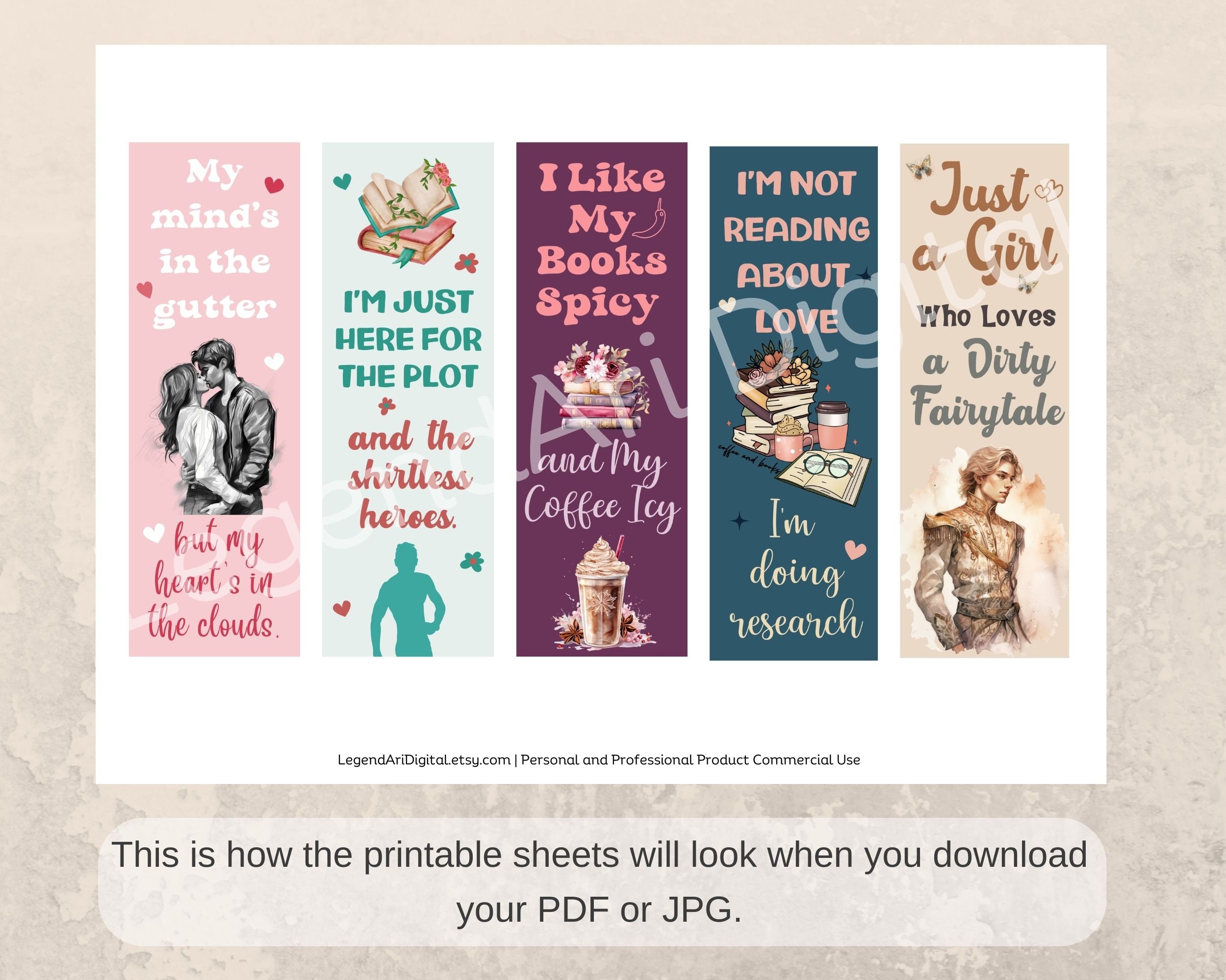 Romance Reader Bookmarks, Spicy Bookmark, Smut Bookmarks, Bookmark ...