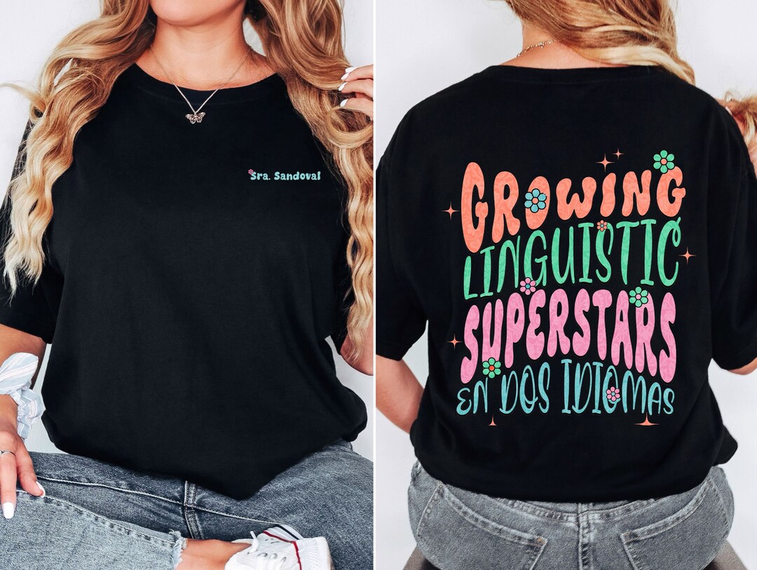 Personalized Bilingual Teacher Shirt Mexican Latina Spanish - Etsy