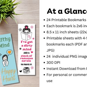 Spicy Bookmark PNG BUNDLE, Smut Bookmark Sublimate, Funny Romance ...