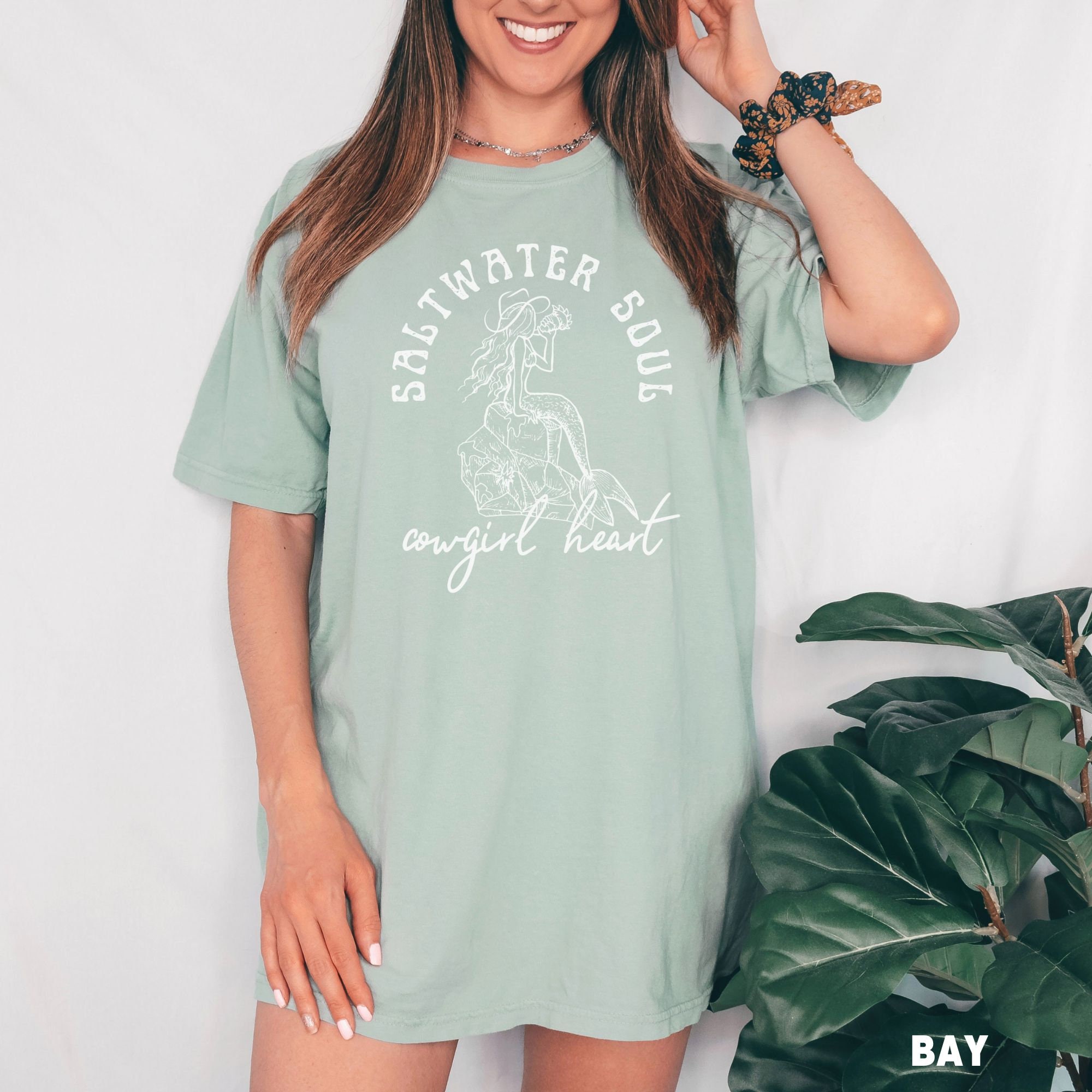 Mermaid Core Coastal Cowgirl Shirt Mermaidcore Clothing Beachy Shirt ...