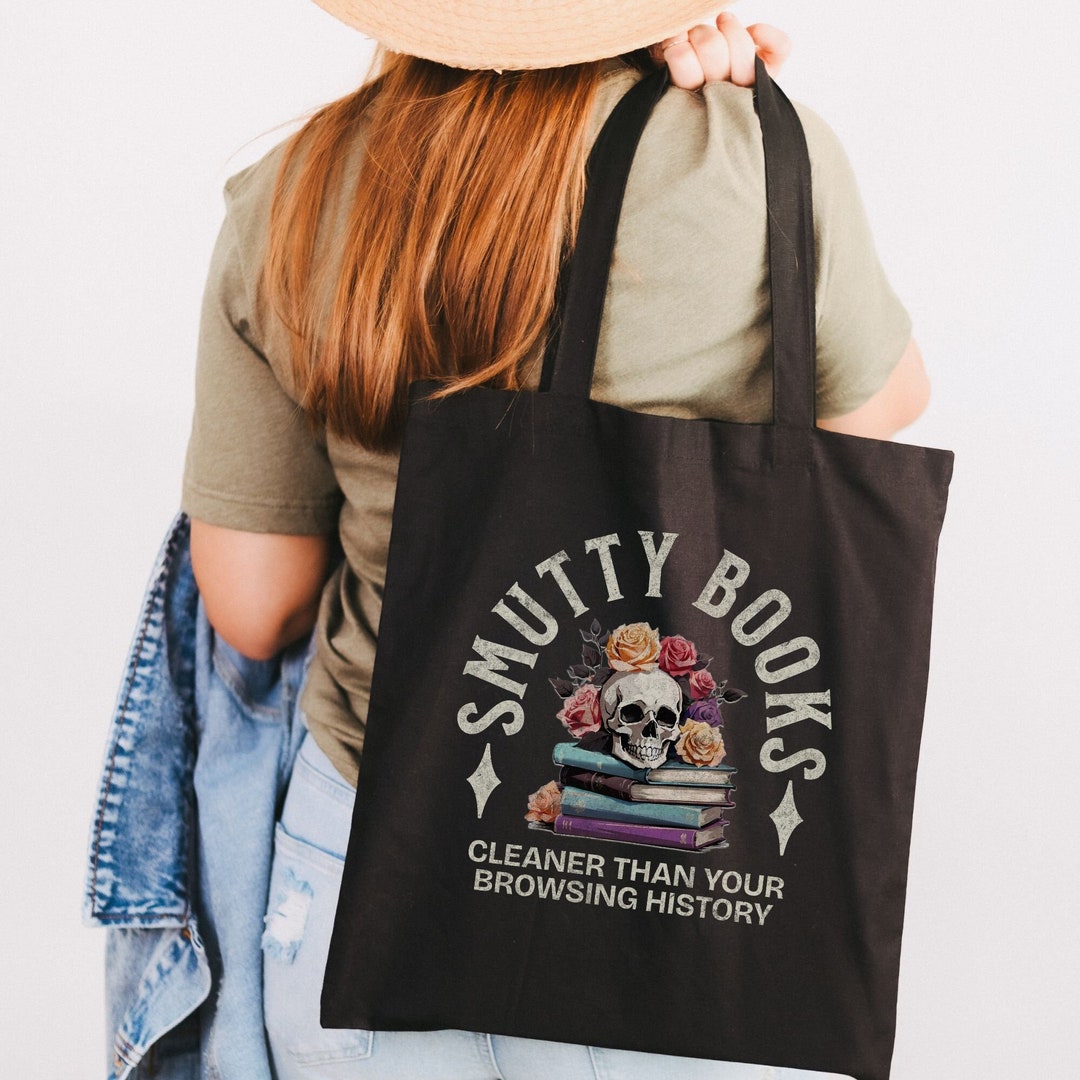 Funny Spicy Reader Tote Bag, Gift for Smut Reader Library Book Bag ...