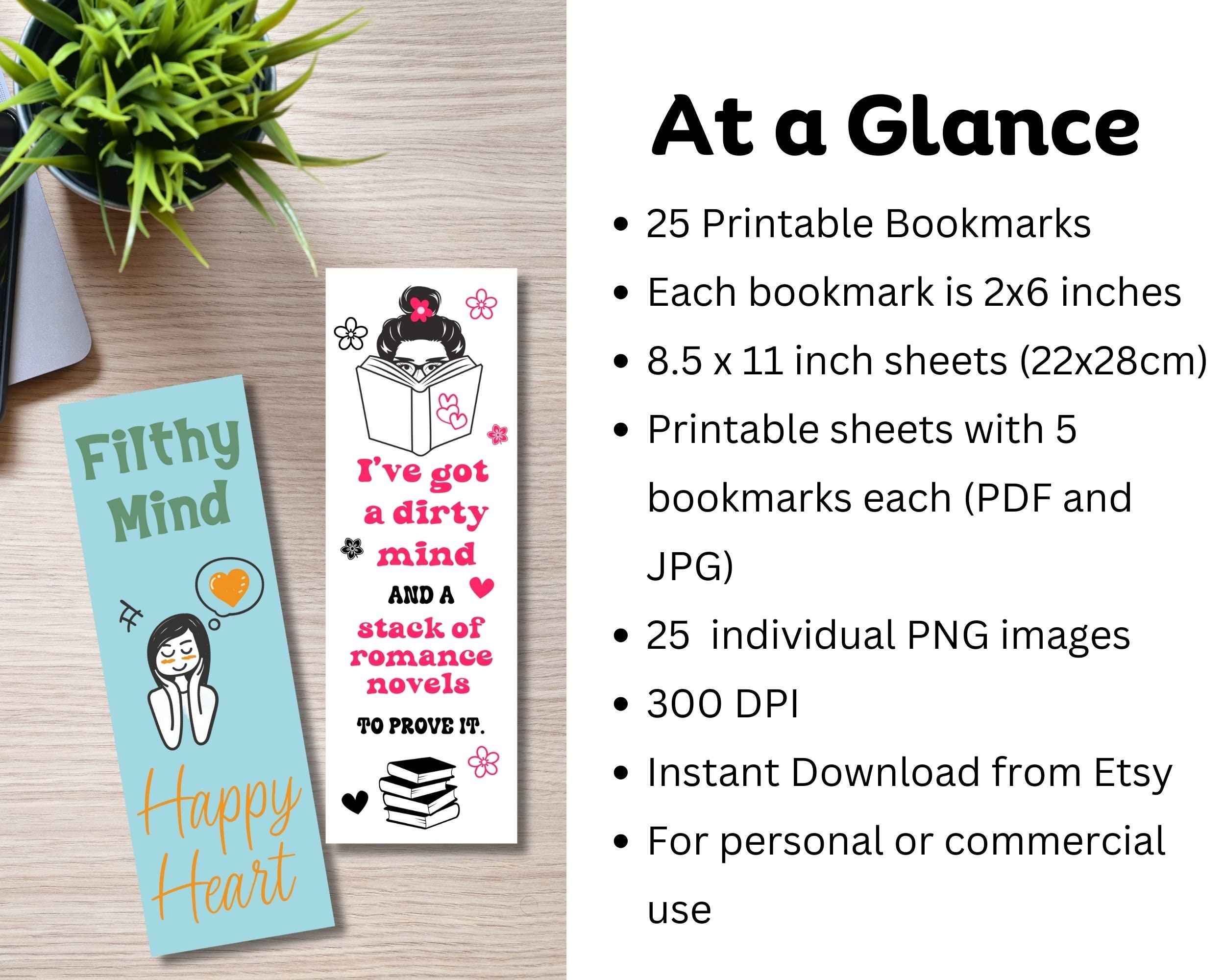 Romance Reader Bookmarks BUNDLE, Spicy Bookmarks, Smut Bookmarks ...