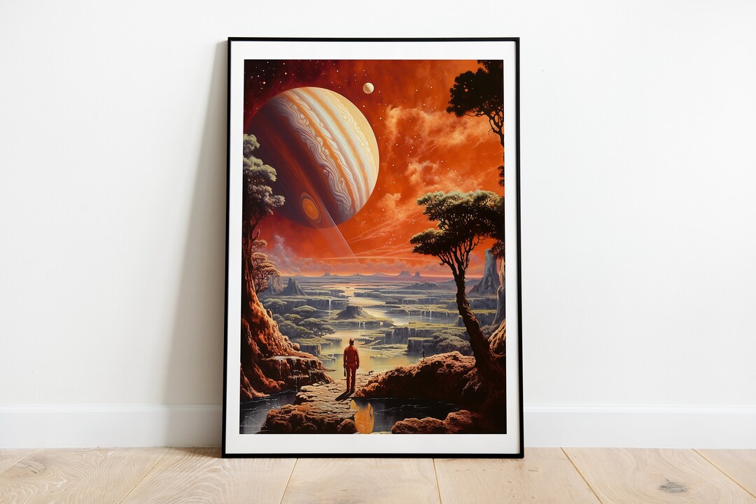 A Fallen Galaxy Print | Retro Futurism Art | Space Art | Sci Fi Posters ...
