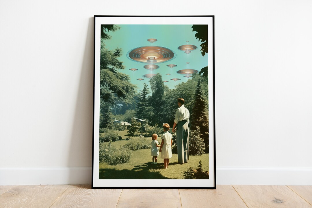 The Inversion Print | Retro Futurism Art | Space Art | Sci Fi Posters ...
