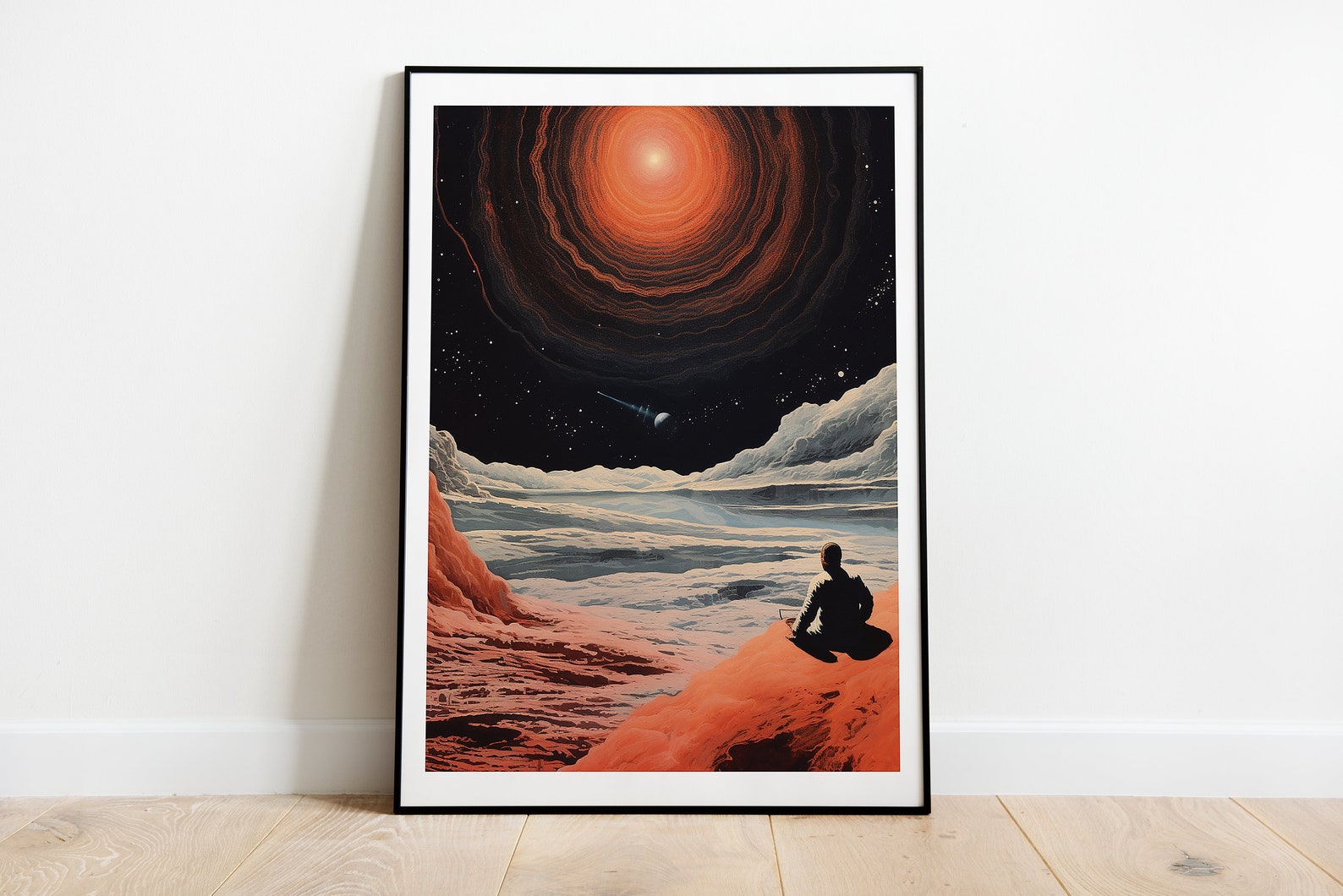 Close to the Edge Print | Retro Futurism Art | Space Art | Sci Fi Posters | Surreal Art - Etsy