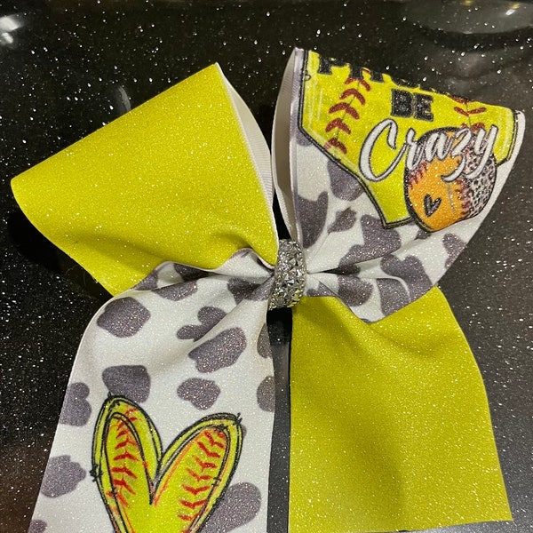 Softball Bows - Etsy