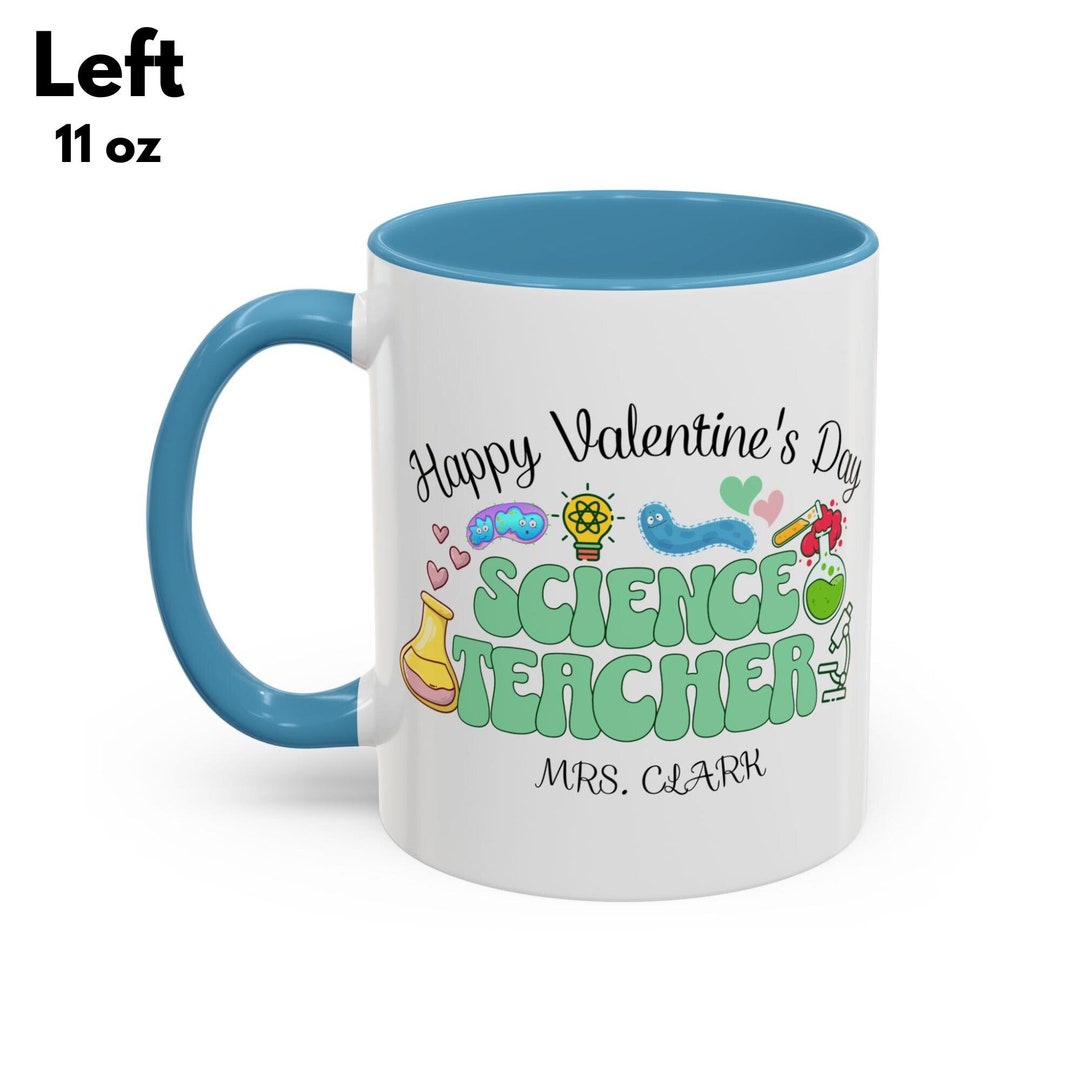 Science Lab Valentine, Custom Teacher Mug Gift, Science Teacher Mug ...