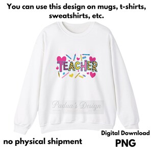 Teacher PNG - Back to School Sublimation Design (digital Download) - Etsy