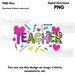 Teacher PNG - Back to School Sublimation Design (digital Download) - Etsy