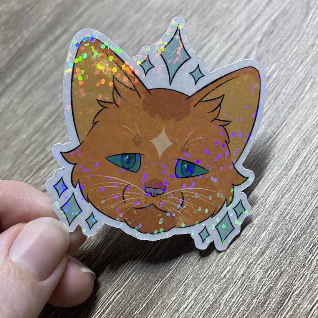 Glittery Firestar Sticker - Etsy