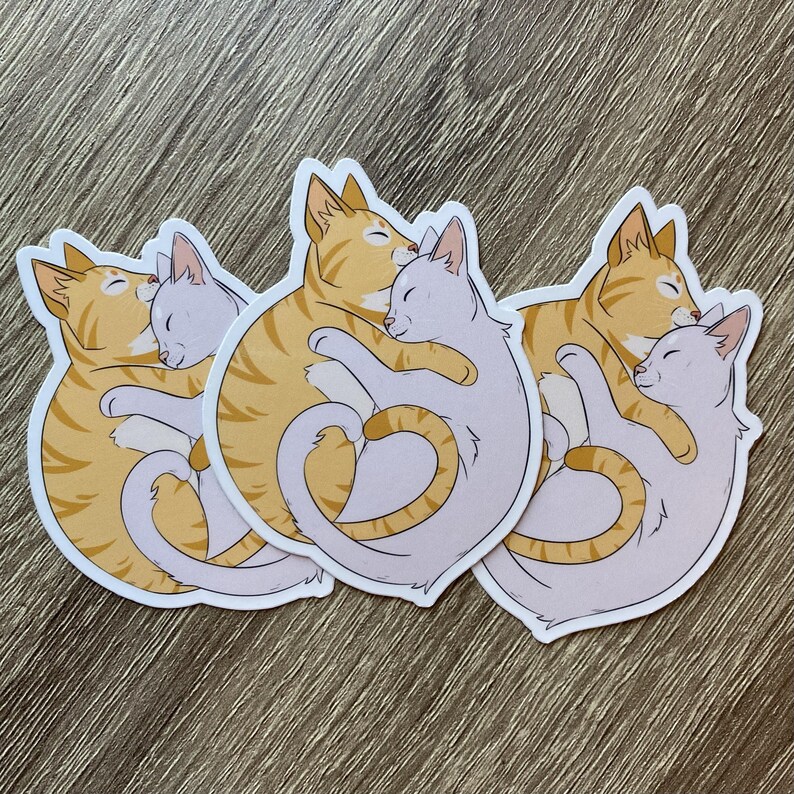 Cozy Cattails Spark and Lainey Sticker - Etsy