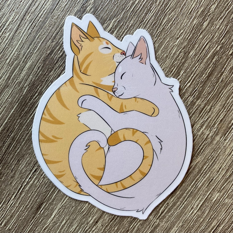 Cozy Cattails Spark and Lainey Sticker - Etsy