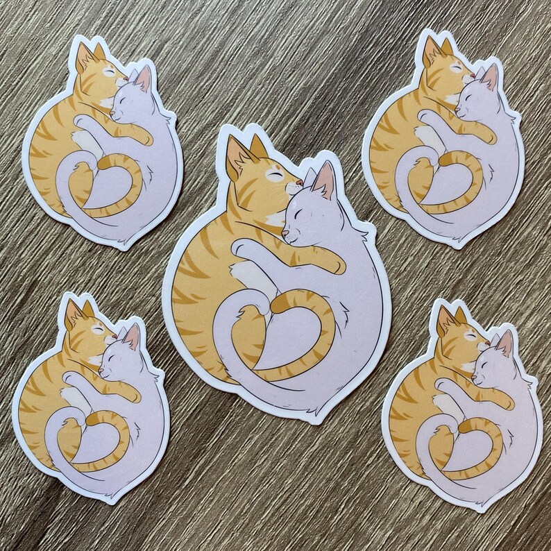 Cozy Cattails Spark and Lainey Sticker - Etsy