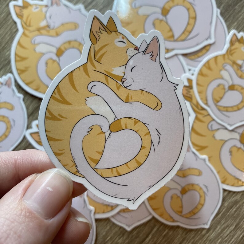 Cozy Cattails Spark and Lainey Sticker - Etsy