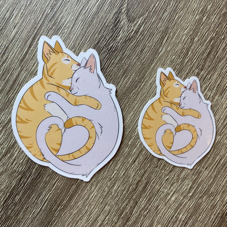 Cozy Cattails Spark and Lainey Sticker - Etsy