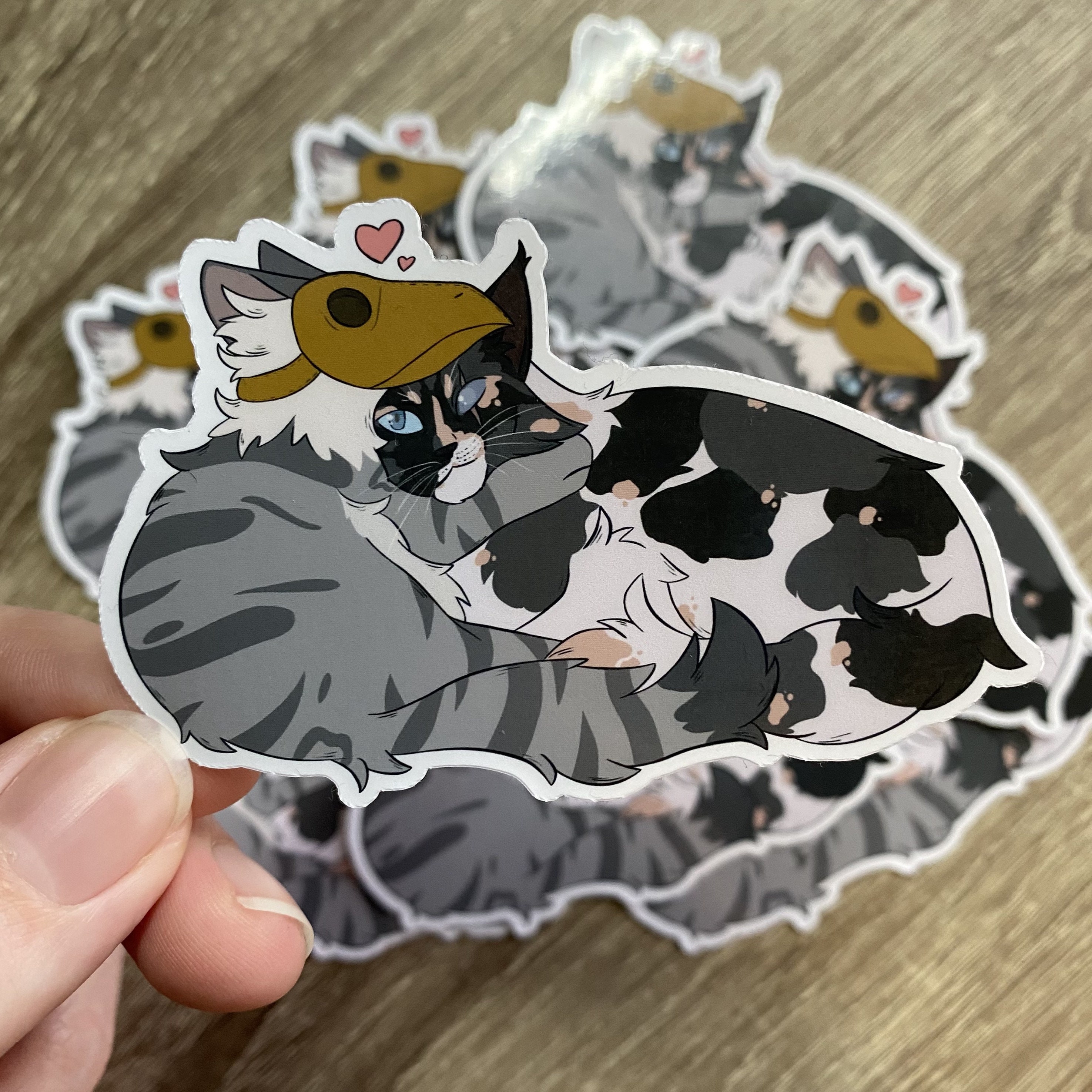 Cozy Cattails Krampy and Talon Sticker - Etsy