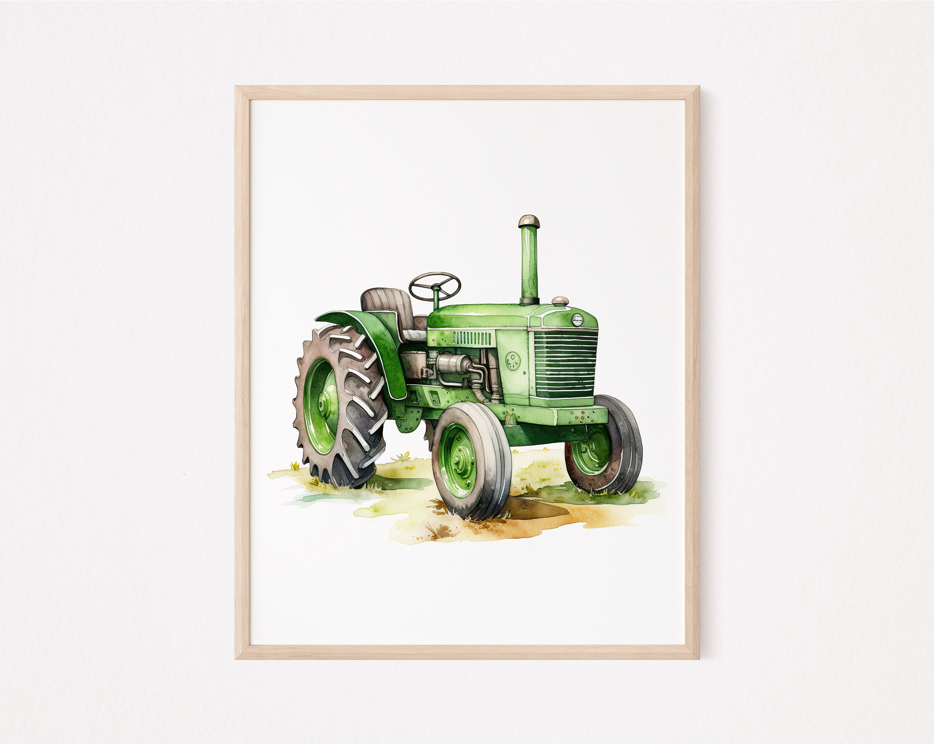 Tractor Nursery Wall Prints, Digital Download, Nursery Decor, Set of 6 ...